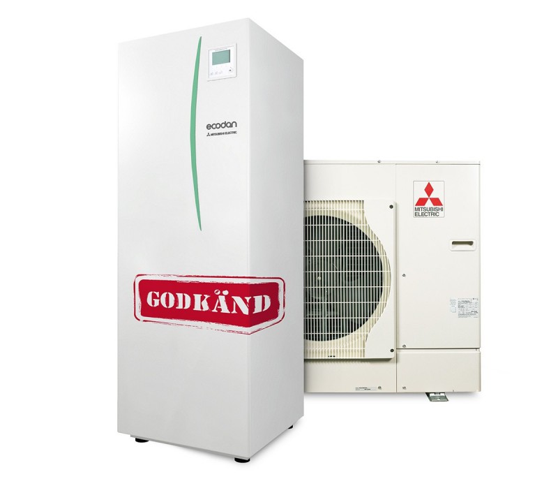 Mitsubishi Electric Ecodan luft vatten SWM40 6,8 kW R32 | svensk villavarme